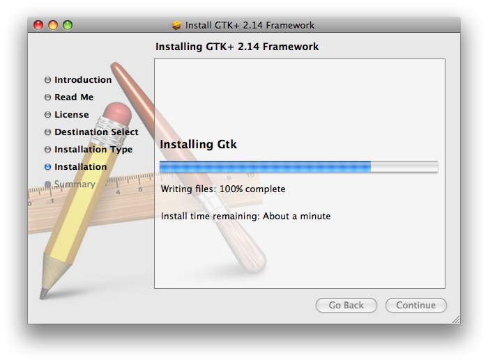 Installation du Framework GTK sous Xcode